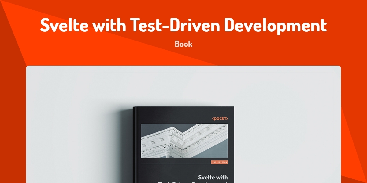 Svelte With Test Driven Development Book Made With Svelte